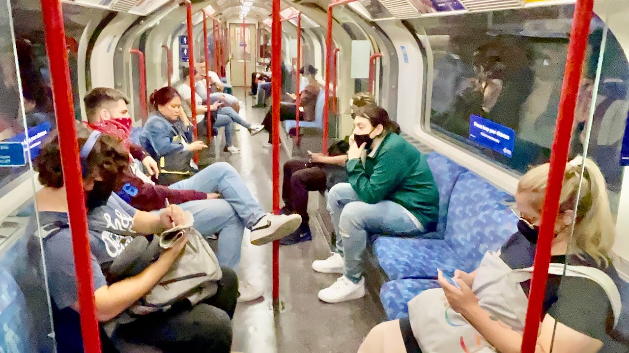 London Underground Ride 2021 | Central Line Train Bond Street to Bank ...