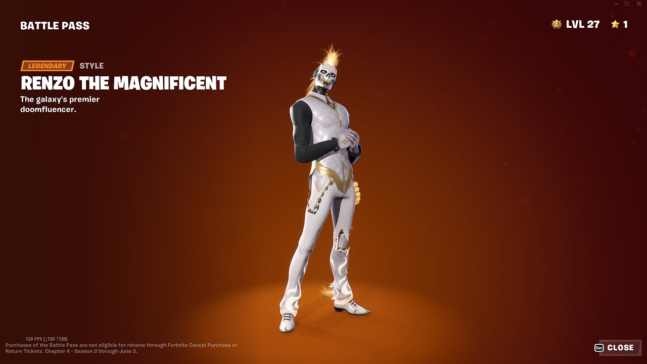 Renzo The Magnificent Style Showcase In Fortnite - YouTube