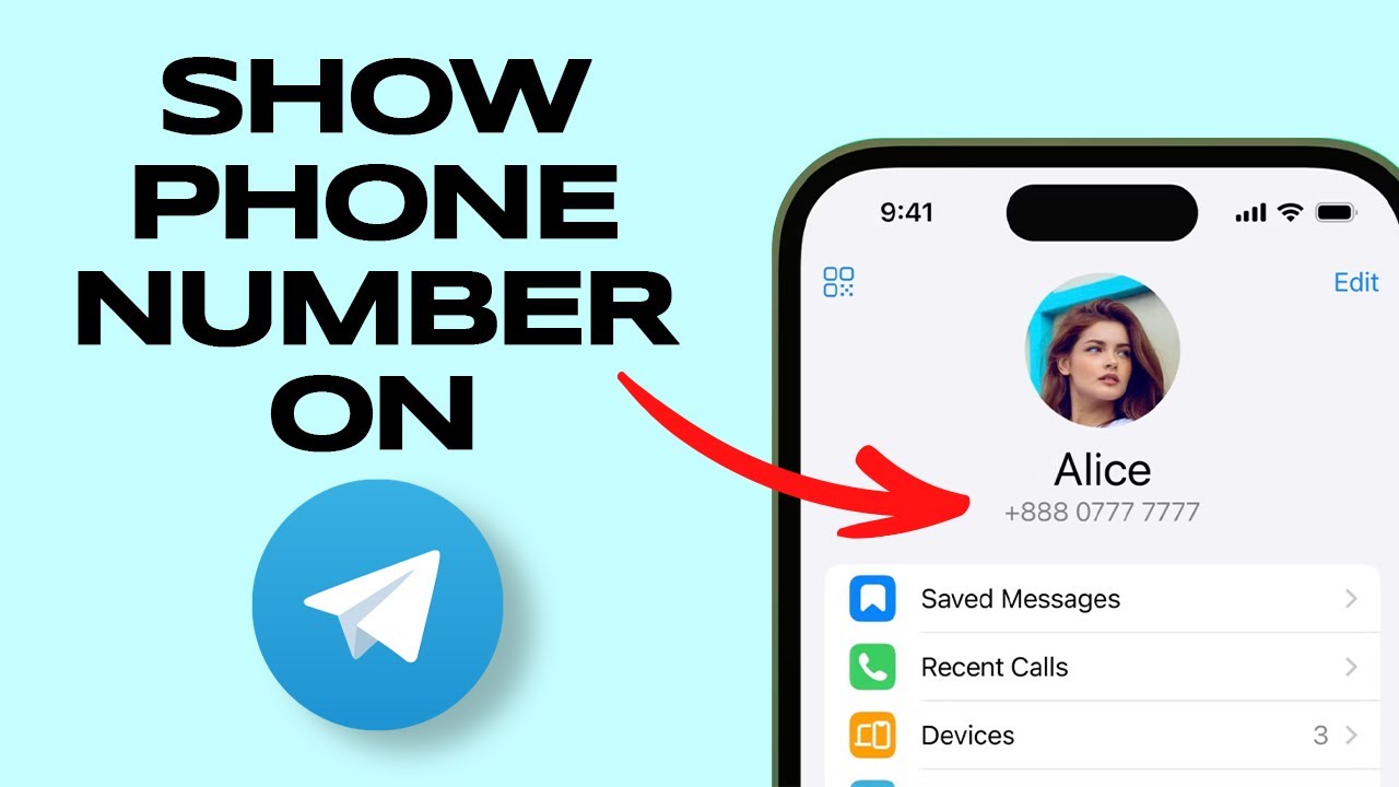 How to Show Phone Number on Telegram - YouTube
