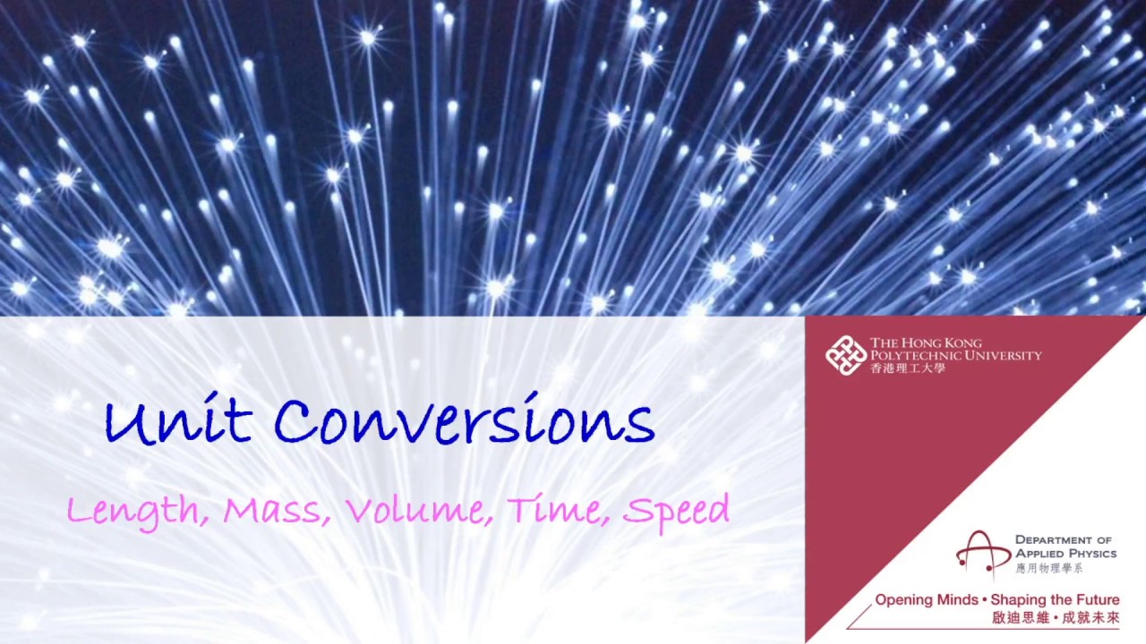 Unit conversions - YouTube