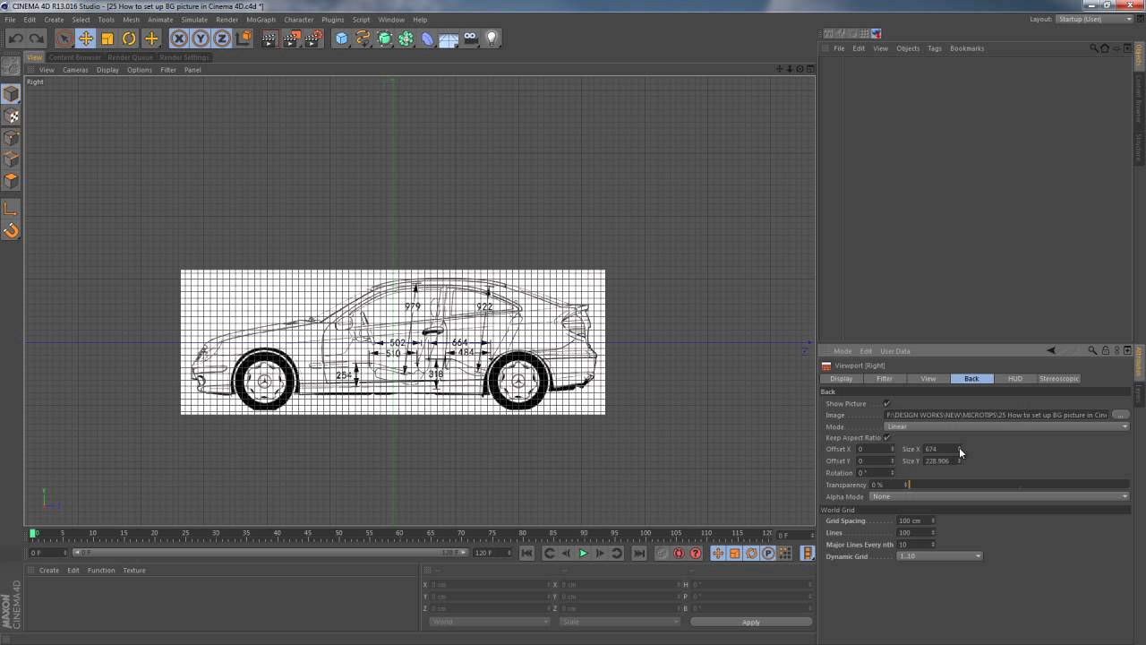 25 How to set up BG picture in Cinema 4D - YouTube