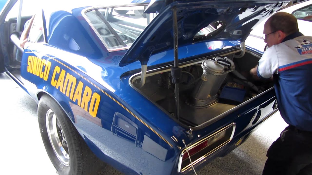 Race Car Preparation - '68 Trans AM Penske-Sunoco Camaro start-up at ...