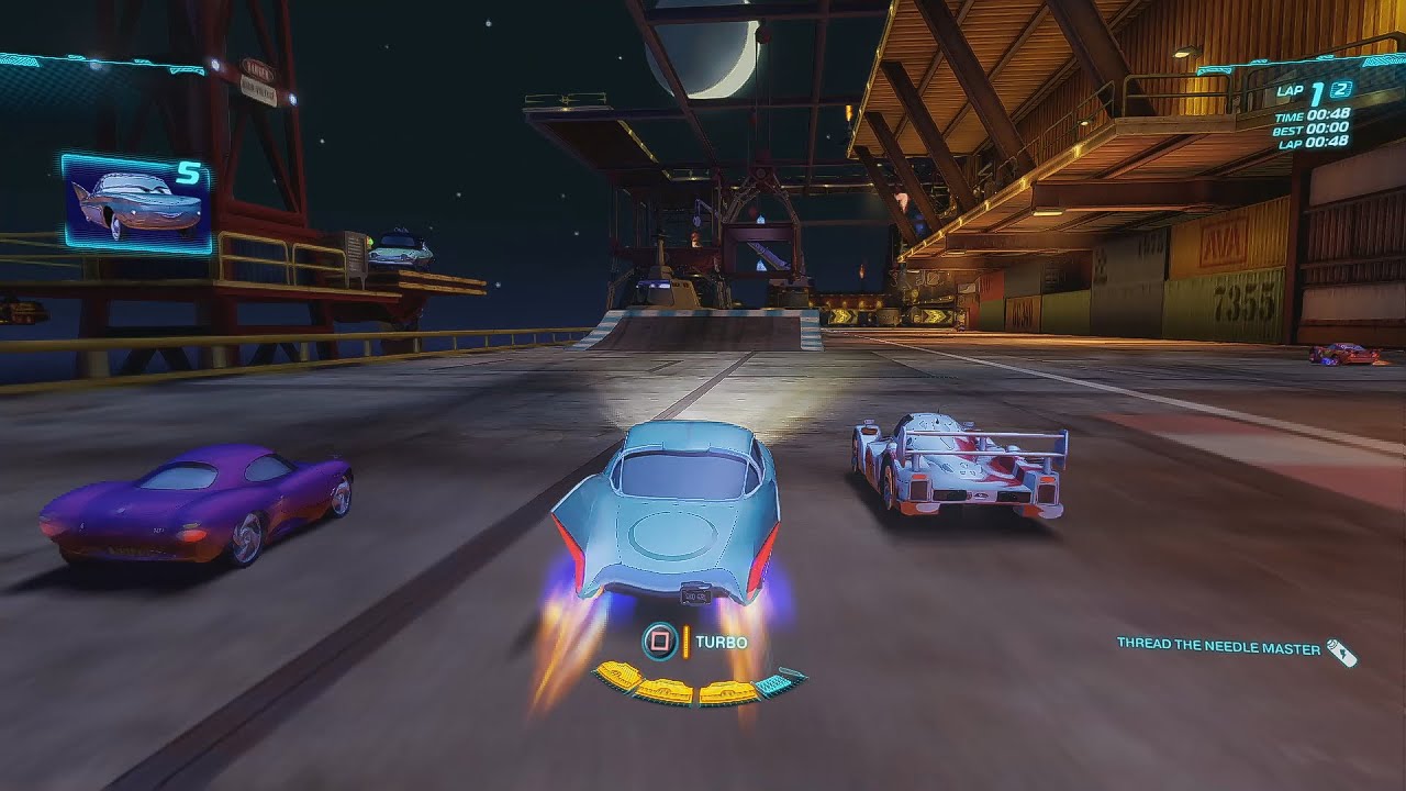 Cars 2 The Video Game | Flo - Race Mode | Pipeline Sprint 2 Laps - YouTube