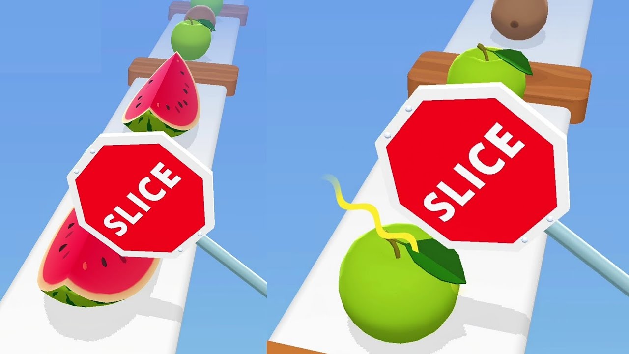 Perfect Slices Game! Very satisfying ASMR slicing video - YouTube