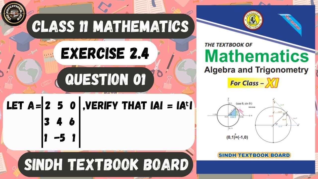 Exercise 2.4 Question 1 Complete | Properties of Determinant | | Class ...