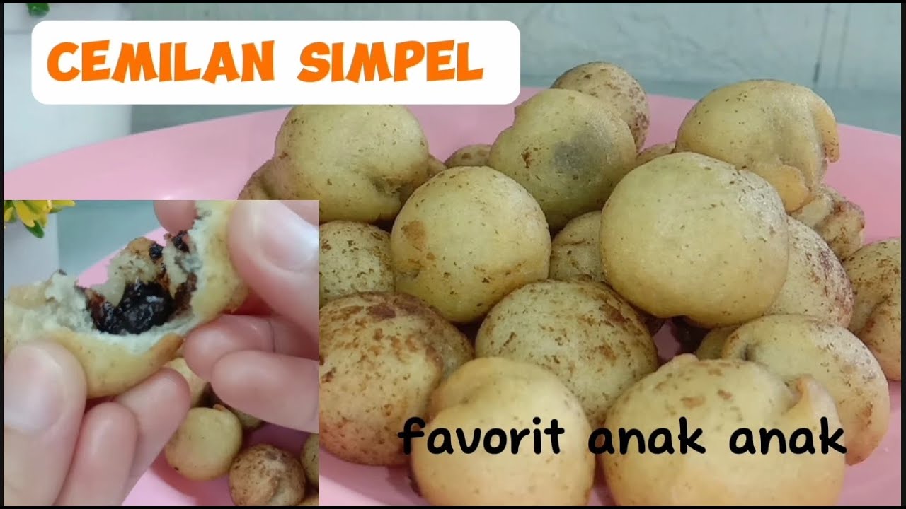 resep cemilan simpel | cuma 3 bahan jadi cemilan super enak !! - YouTube