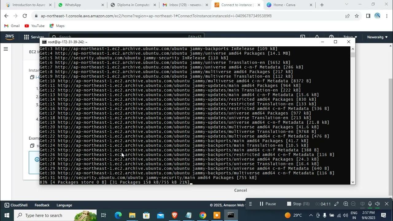 AWS Cloud Computing Lab 15 launching NginX Web Server - YouTube