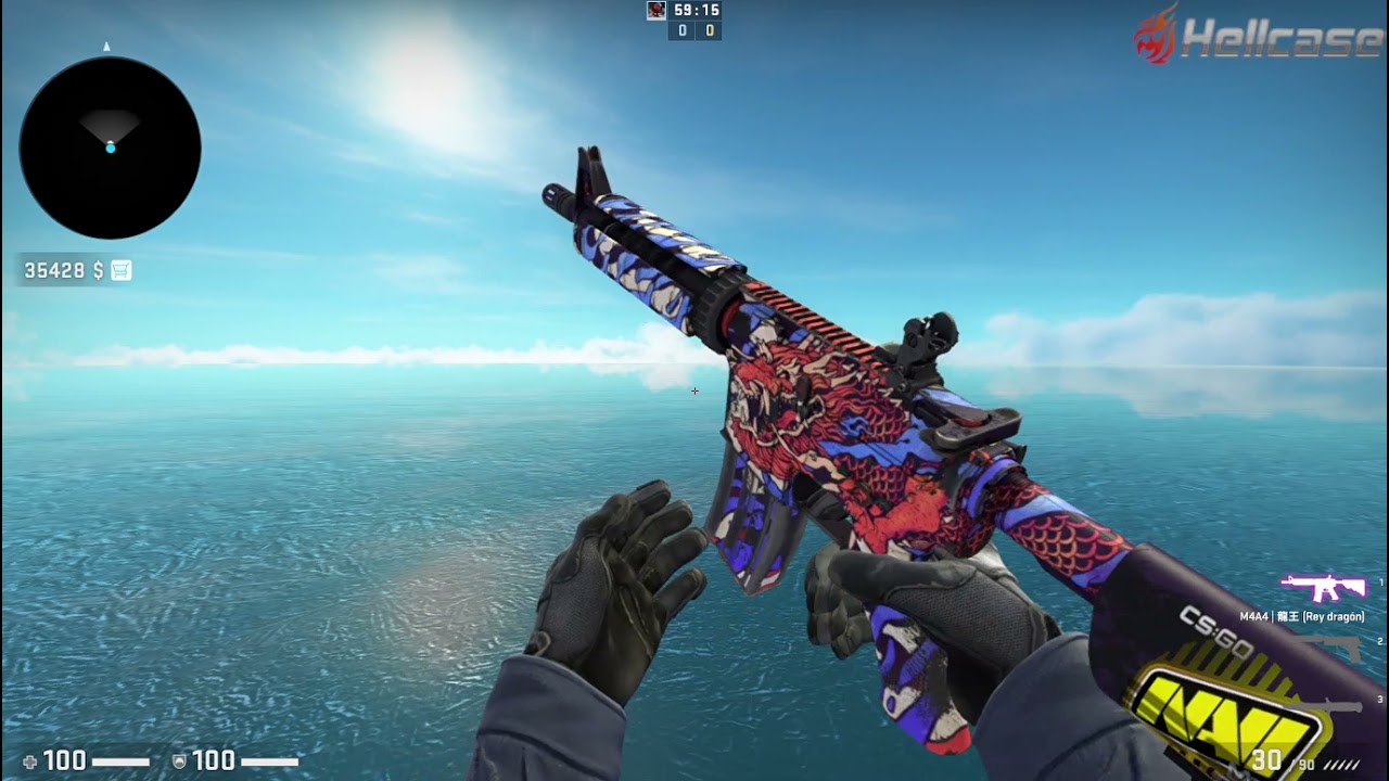 M4A4 DRAGON KING FieldTested 0,19 - YouTube
