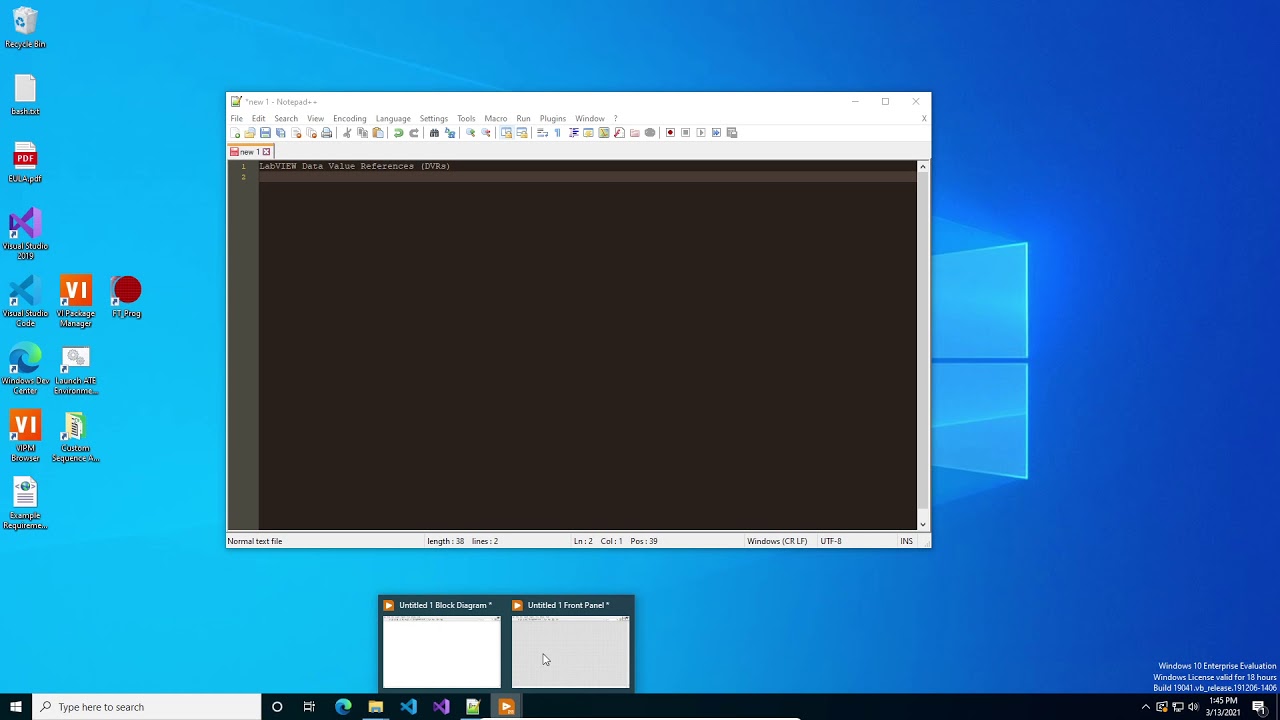 How to setup a Data Value Reference in LabVIEW - YouTube