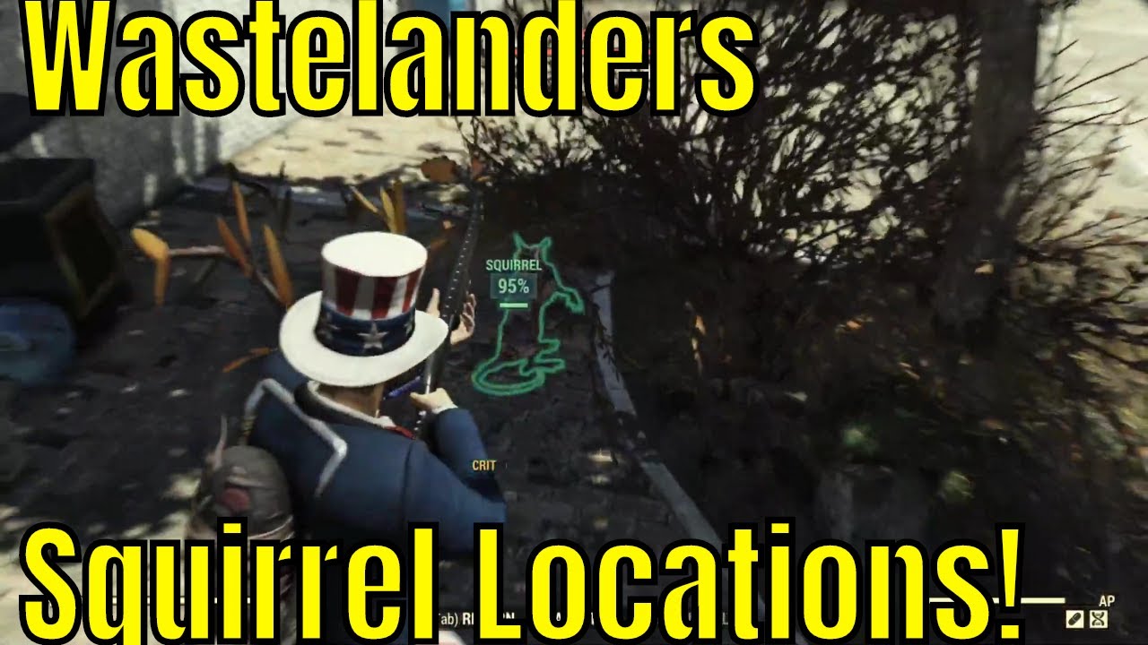 Fallout 76 Wastelanders Where to Find Squirrel - YouTube