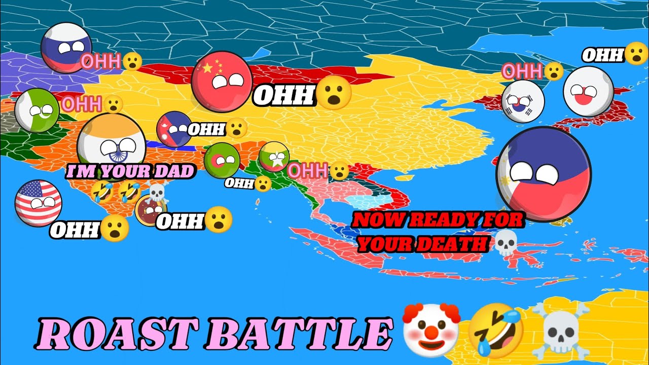 🇮🇳India Vs 🇵🇭Philippines : Roast challenge 🤡😡☠️🤣 #countryballs # ...