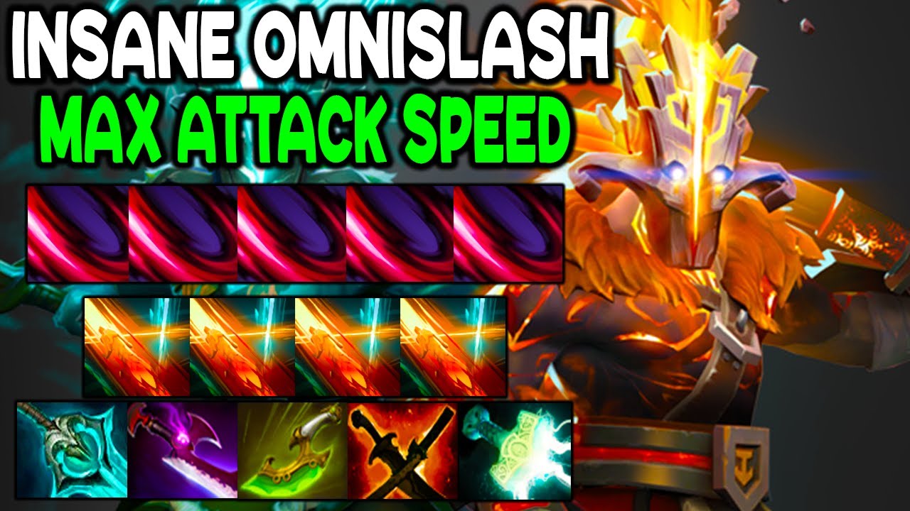 INSANE OMNISLASH - MAX ATTACK SPEED - INTENSE CARRY - DOTA 2 GAMEPLAY ...