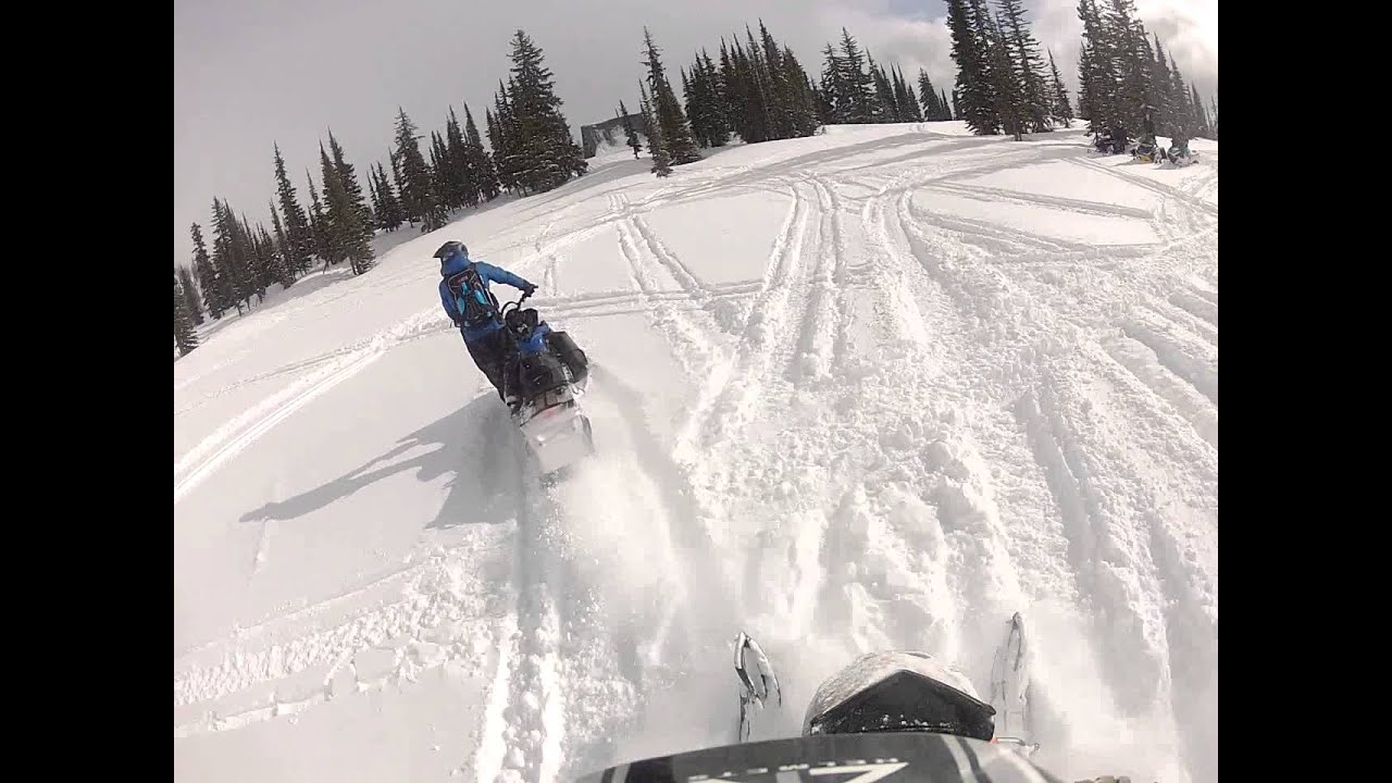 snowmobiling raft mountain bc - YouTube