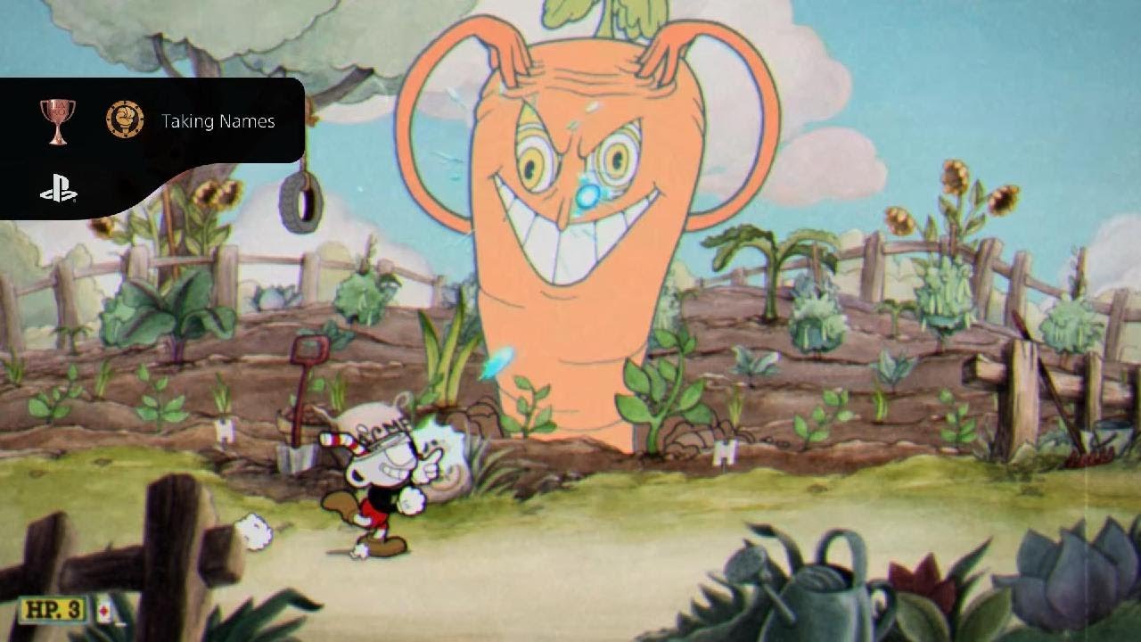 Cuphead: Carrot - first boss wasn't hard (PS5) - YouTube