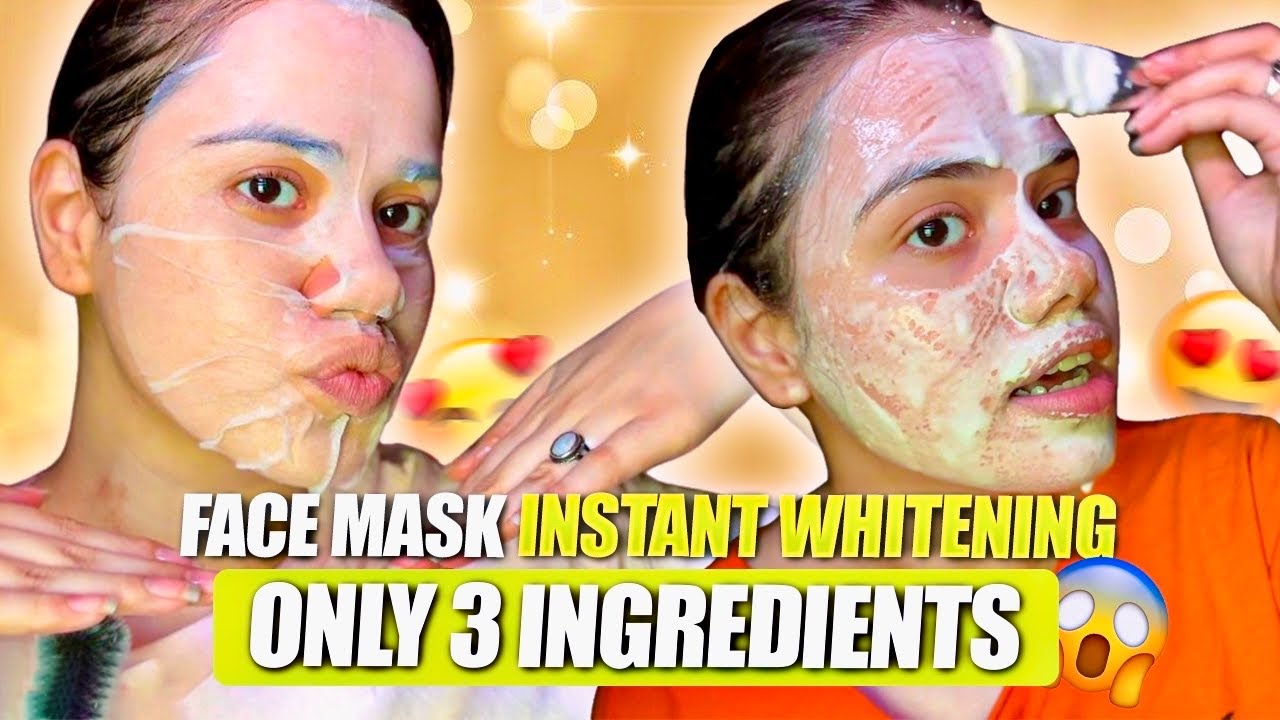 Instant whitening face mask for a brighter you | @Abihahfatima - YouTube