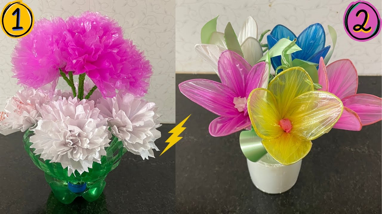 Creative Plastic Bag Crafts for Home Decor || Easy Reuse Ideas of ...