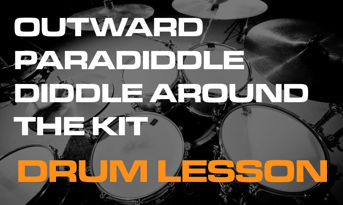 free drum lesson on Outward Paradiddle-diddle around the kit - YouTube