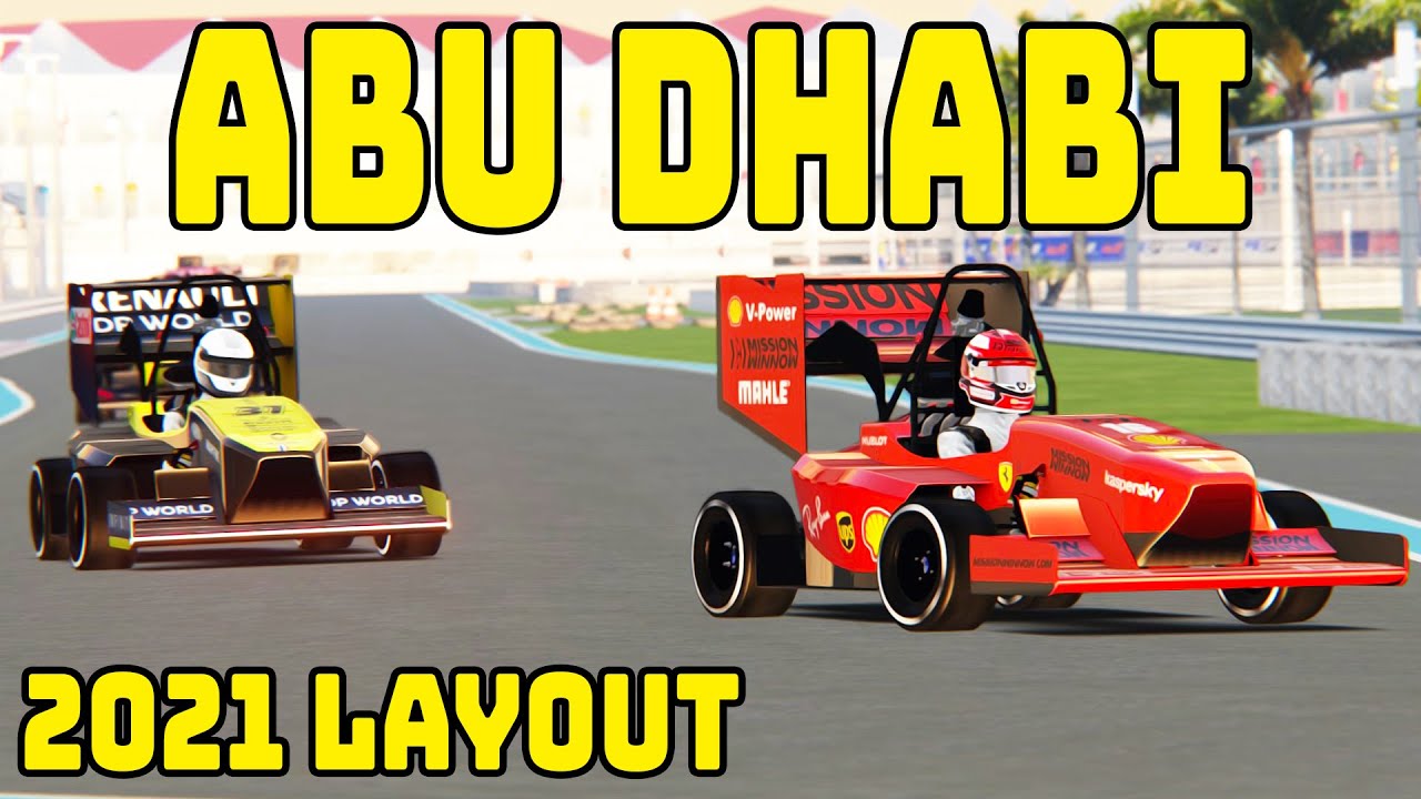 MINI F1 CARS RACE AT MINI ABU DHABI! 2021 LAYOUT! - YouTube