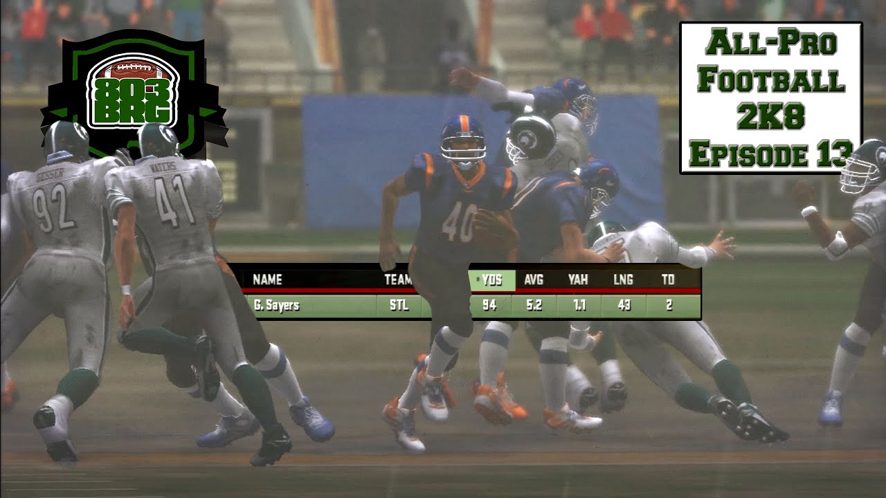 "OVERTIME THRILLER" | ALL PRO FOOTBALL 2K8 SEASON MODE EP. 13 - YouTube