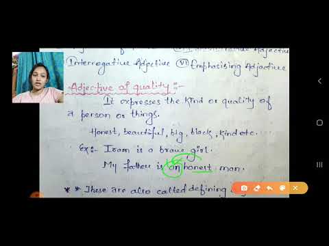 adjective class 7 part I - YouTube