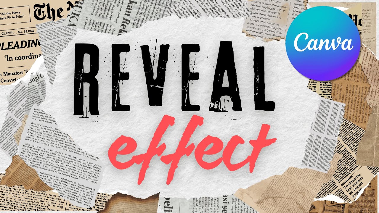 Create Animated Newspaper Reveal in JUST 3 Minutes with Canva! - YouTube