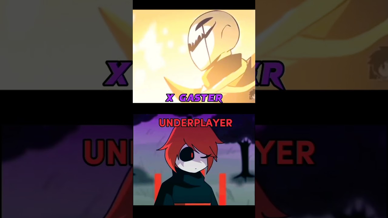 X Gaster vs Player #undertale #undertaleau #xgaster #underplayer #fax ...