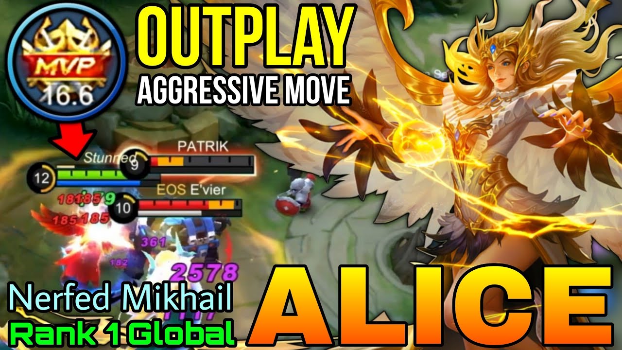 MVP 16,6 Point!! Alice Perfect Outplay! - Top 1 Global Alice by Nerfed ...