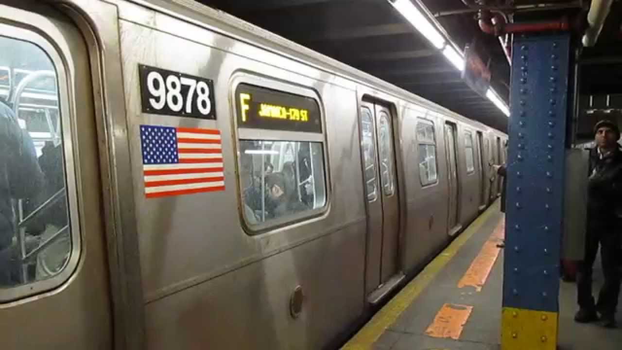 MTA NYC Subway: R160 F Train departs 50th Street - YouTube