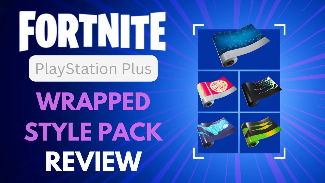 FREE Fortnite Playstation Plus Wrapped Style Pack Review - YouTube