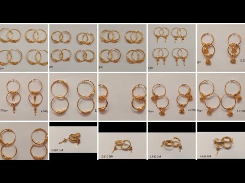 Latest 22kt Gold Bali Designs 😍😍|| Gold Pipe Bali || Latest Gold Bali ...