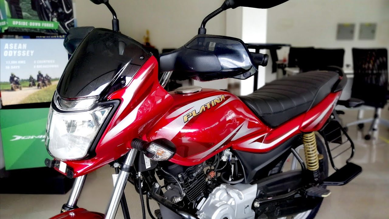 Bajaj Platina 100 ES, with its first-in-class Nitrox Suspension - YouTube