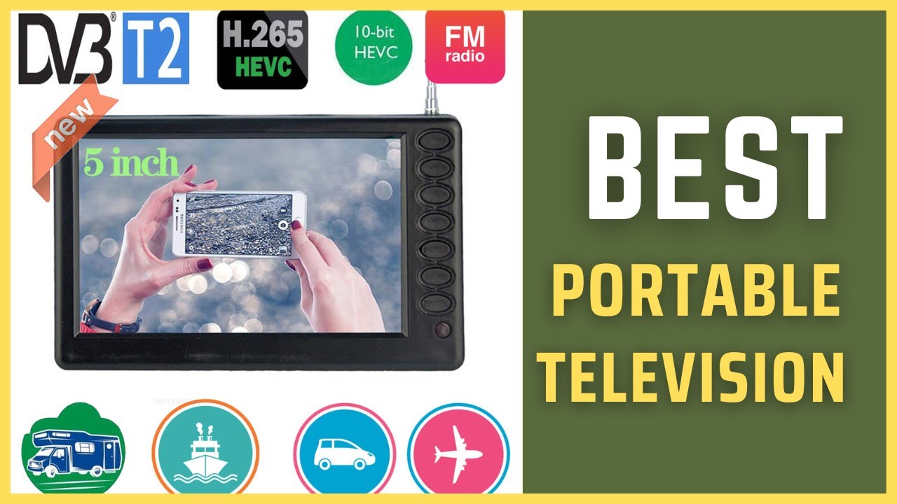 Best Portable TV | LEADSTAR Rechargeable D5 5 Inch Portable Mini TV Review - YouTube