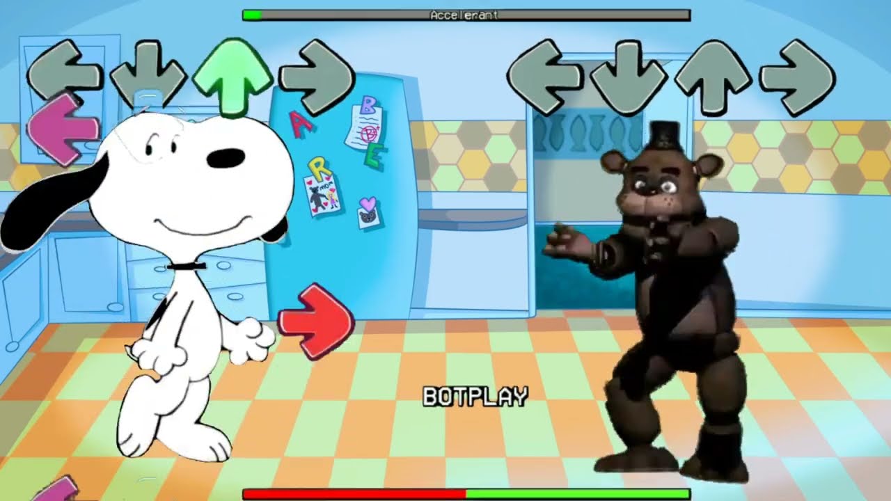 SNOOPY and FREDDY FNF BATTLE - YouTube