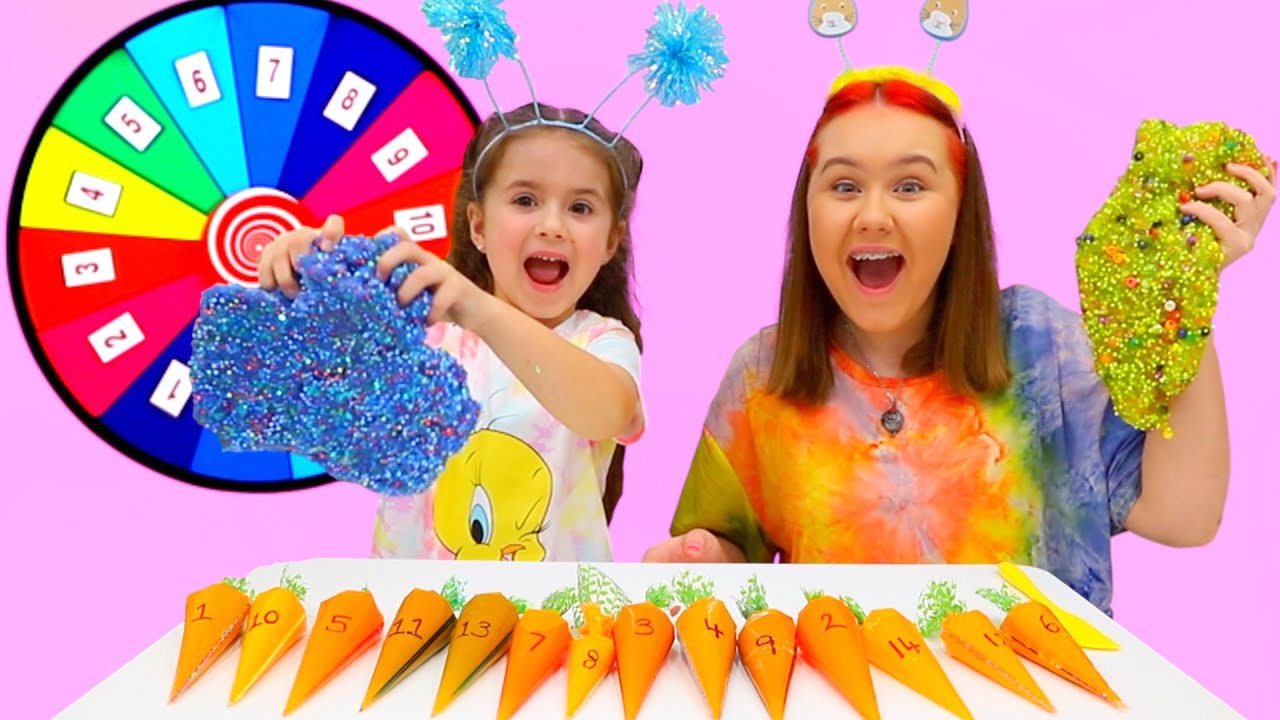 Ruby and Bonnie Mystery Slime Challenge - YouTube