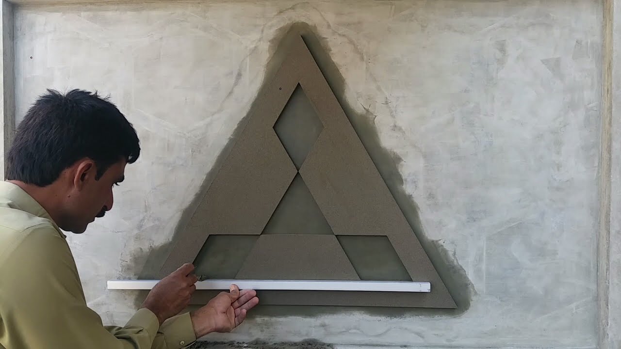 new triangle palaster design - YouTube