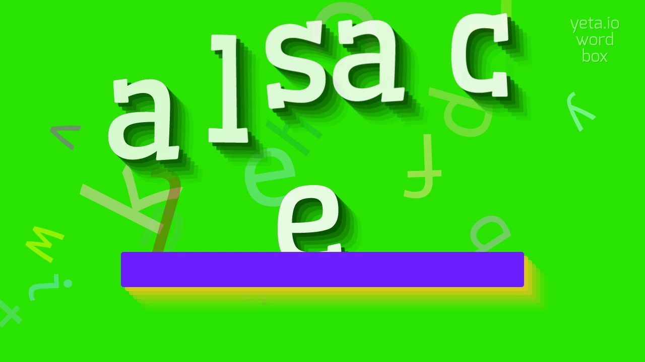 How to say "alsace"! (High Quality Voices) - YouTube