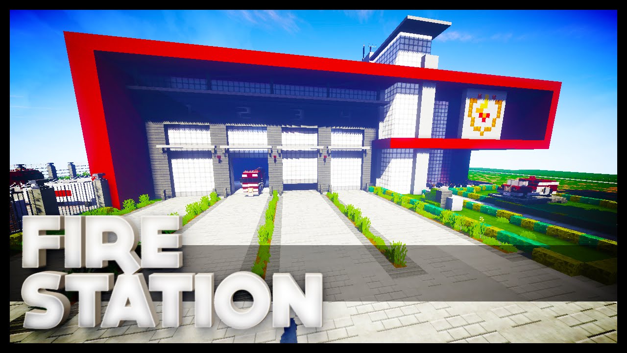 Minecraft - Fire Station - YouTube