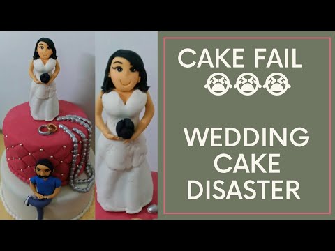 WEDDING CAKE - BRIDE - CAKE FAIL - WEDDING CAKE DISASTER - FONDANT ...