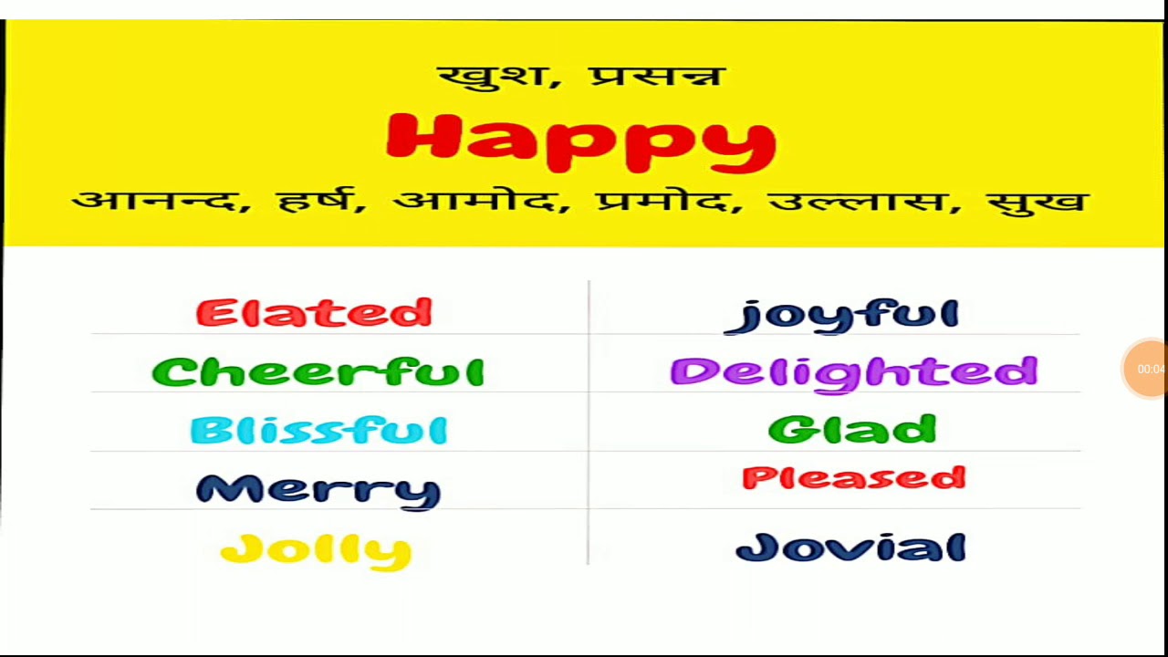 Synonyms Of Happy elated jovial cheerful joyful delighted merry jolly blissful In English synonyms-of-happy-elated-jovial-cheerful-joyful-delighted-merry-jolly-blissful-in-english