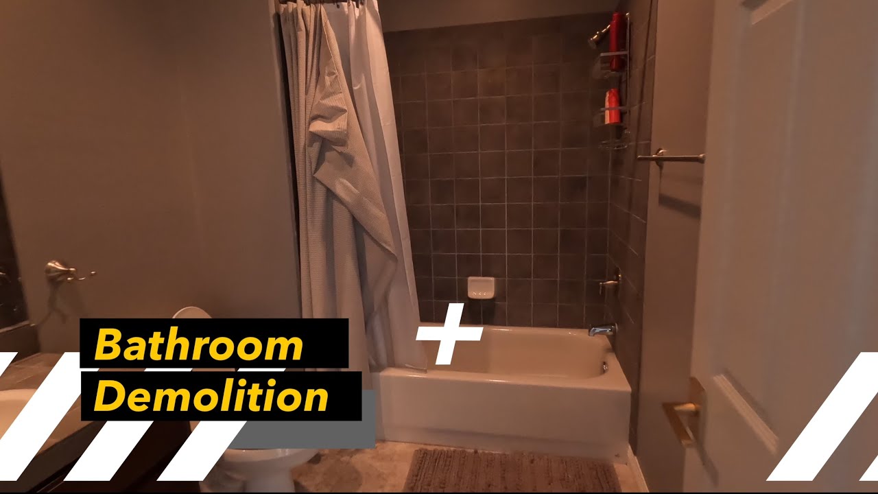 Bathroom Demolition In 6 Minutes #home #diy #project #bathroom #demo ...