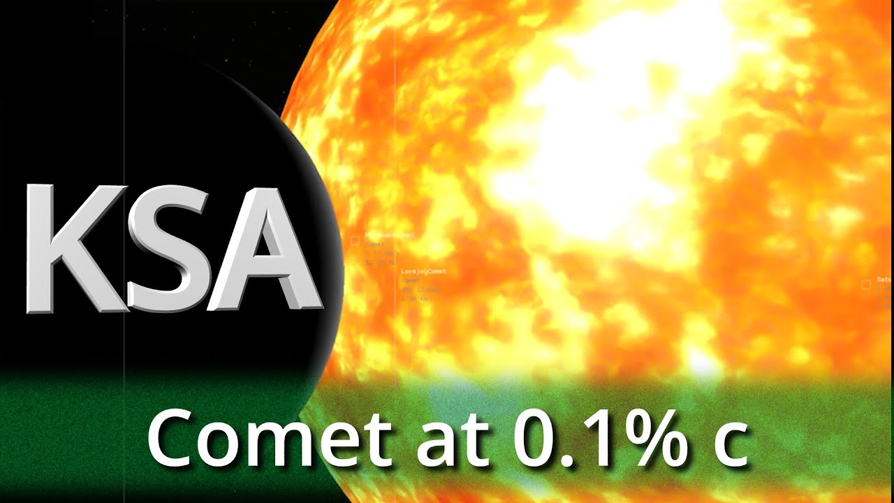 KSA - Comet Sun Flyby at 0.1% Lightspeed - YouTube