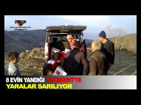8 EVİN YANDIĞI YAKAKENT'TE YARALAR SARILIYOR