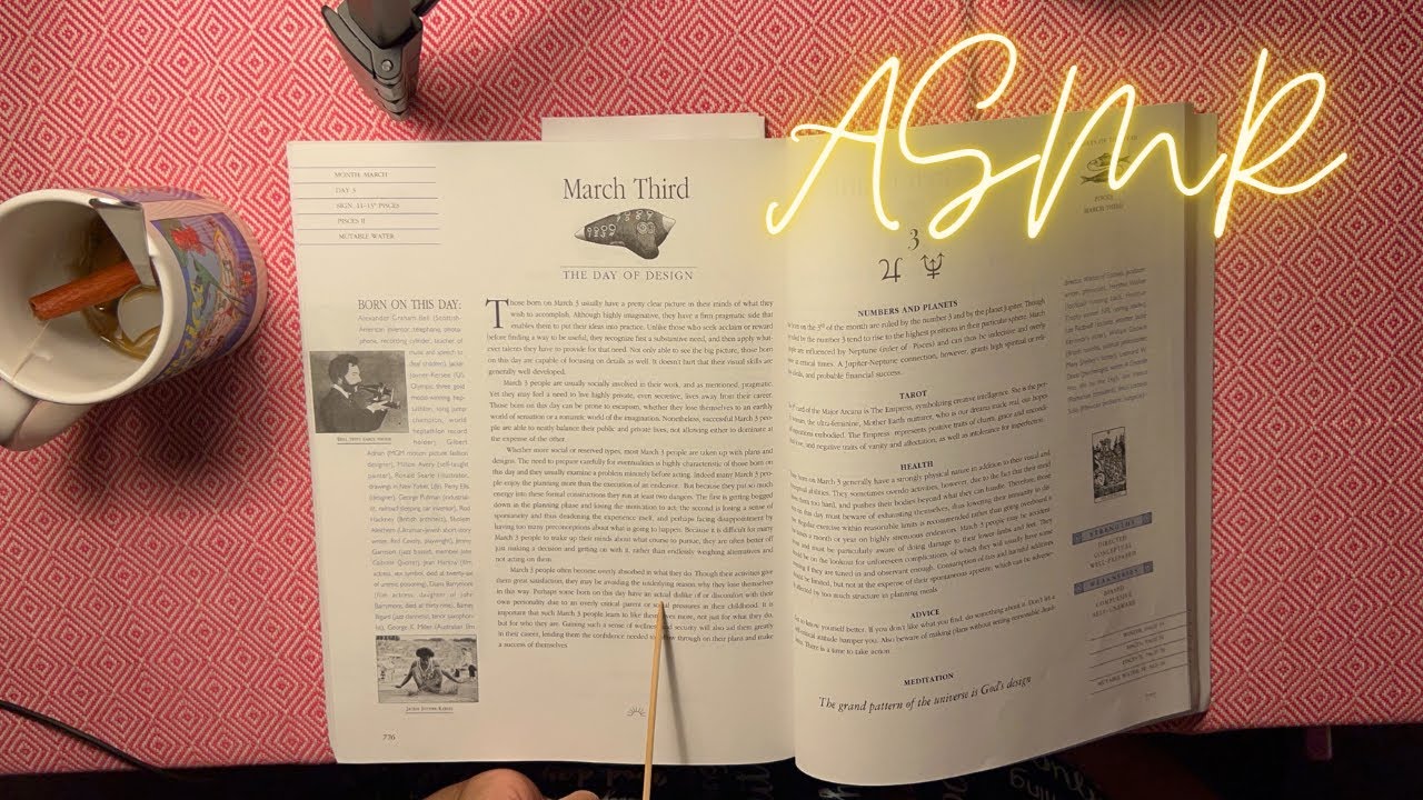 ASMR Reading March 3rd Astrology Birthdays - YouTube