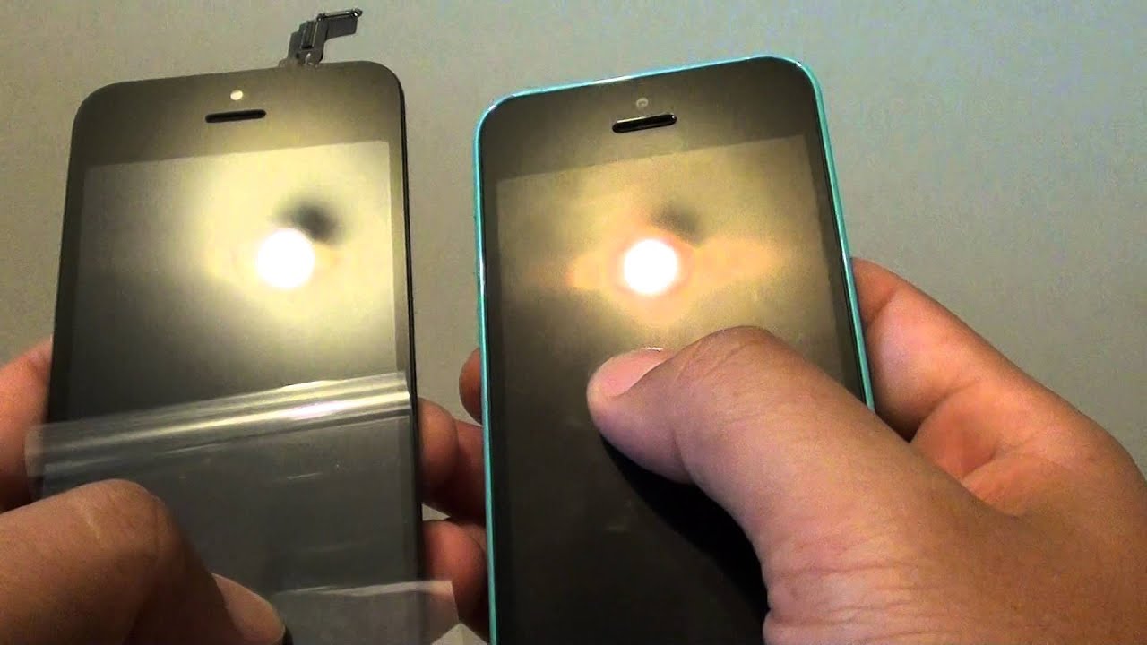 iPhone 5C: Difference Between Good and Bad Screen Quality - YouTube