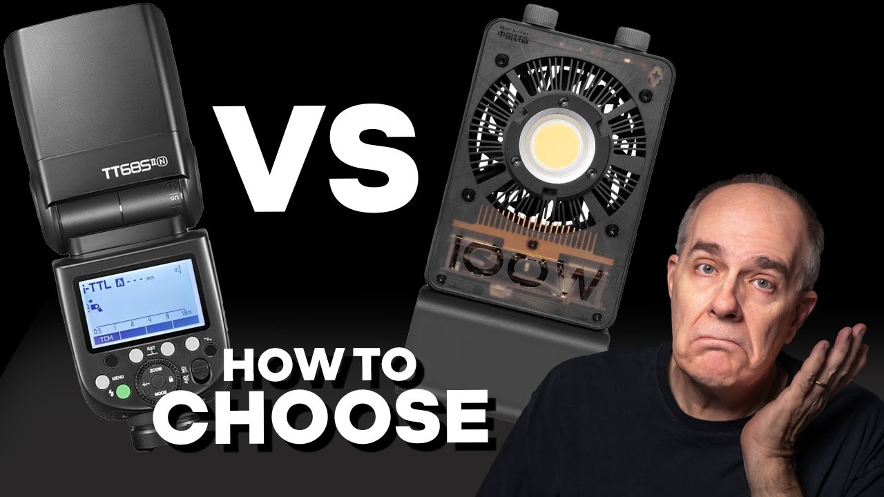 Speedlight vs small constant light | Pros and cons | How to choose ...
