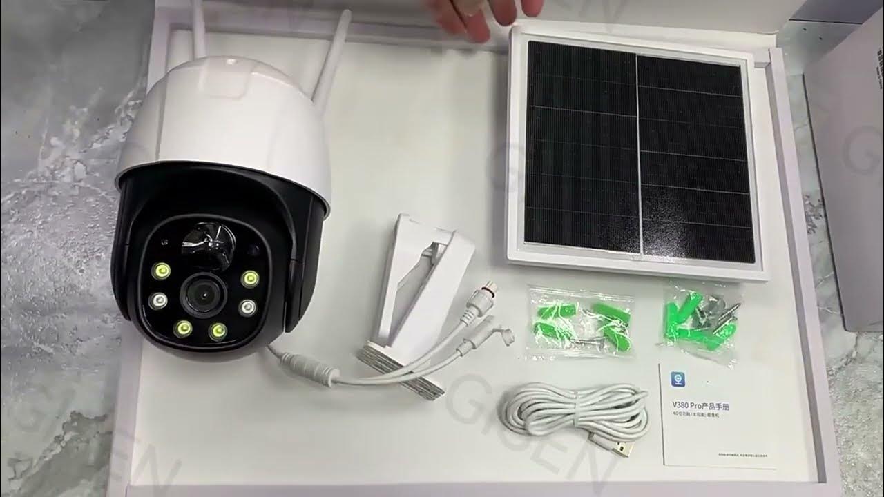A solar outdoor camera, no need to worry about electricity consumption - YouTube