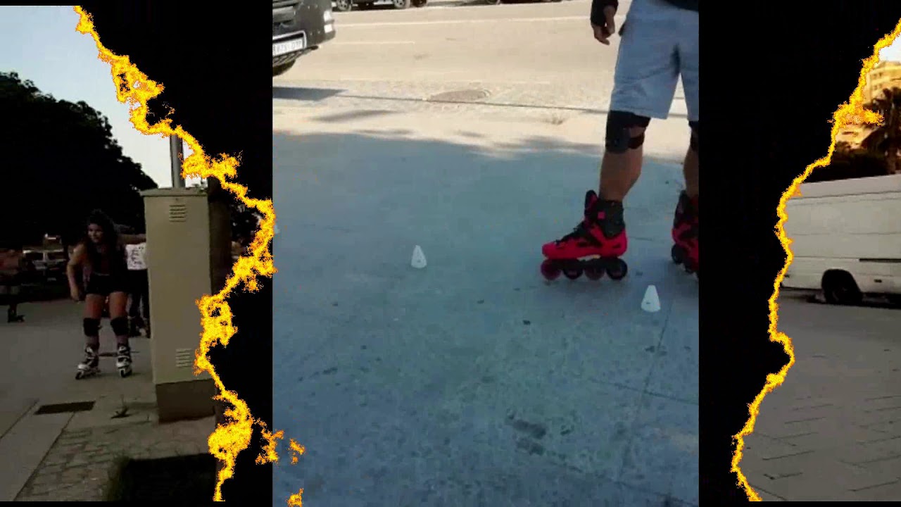 Aprendiendo a Patinar en Linea - YouTube