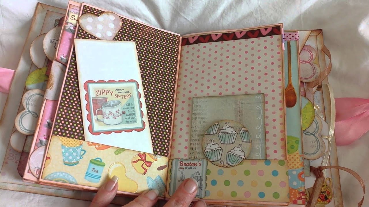 Paperbag (Cute pink and feminine recipe) book - YouTube