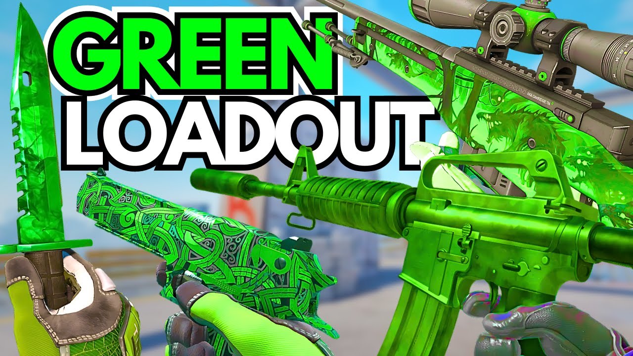 BEST GREEN Inventory in CS2 (BUDGET Green Skins Loadout 2024) - YouTube