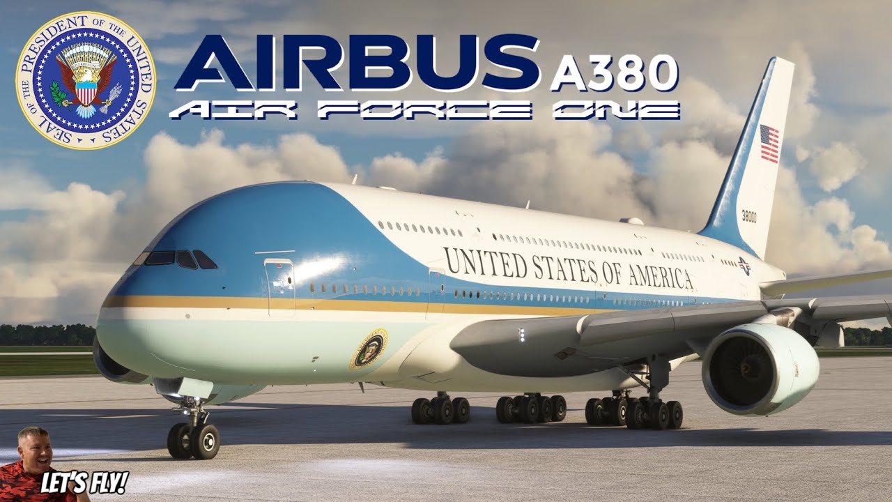 FBW Airbus A380 Air Force One Flight Over Washington DC! Microsoft ...